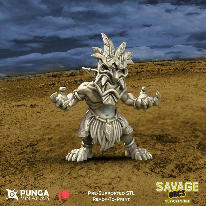 3D Printable Savage Orcs Complete Set by Punga Miniatures